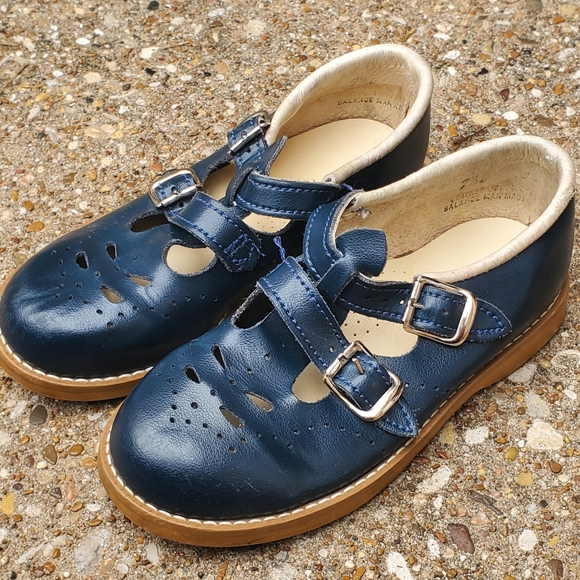 Stride Rite | Shoes | Stride Rite Vintage Navy Blue Leather Mary Jane ...